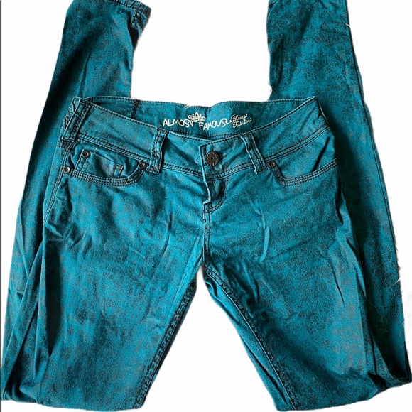 Almost Famous | Pants & Jumpsuits | 3 Almost Famous Black And Green ...